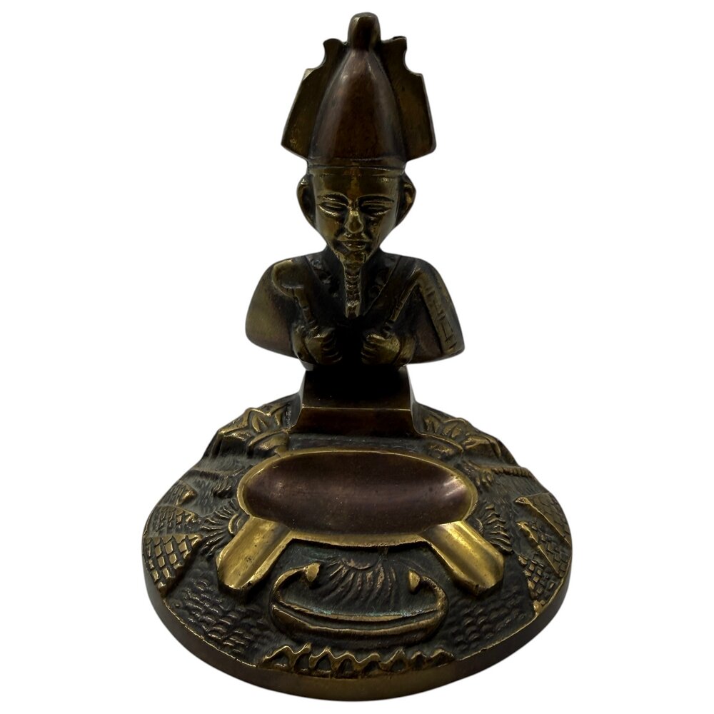 Пепельница "Фараон", латунь, 1990-2000 гг. Египет