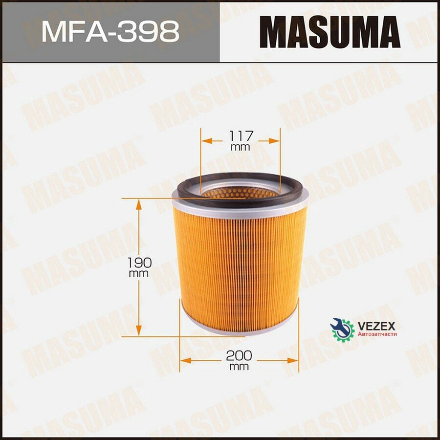 MASUMA MFA-398 фильтр воздушный!\ Nissan Atlas/Condor 91>