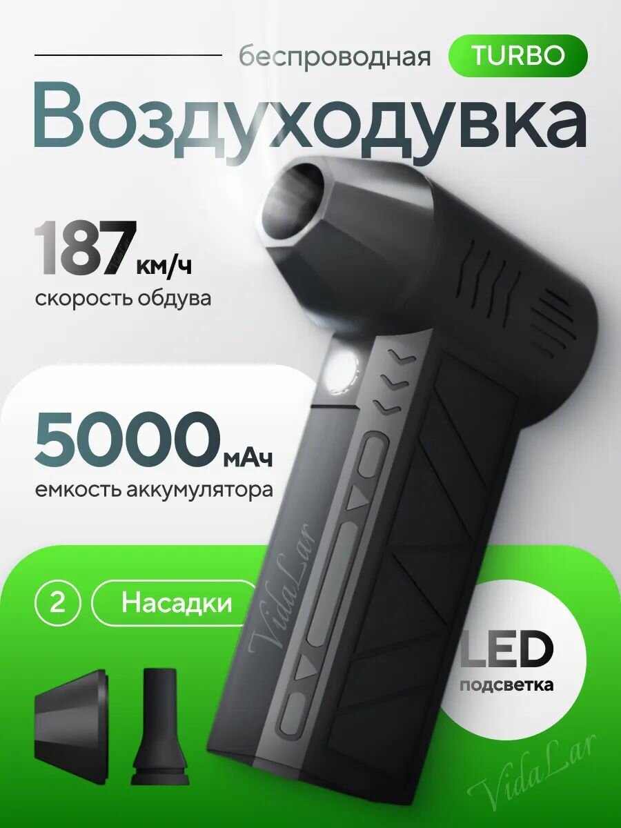 Воздуходувка портативная беспроводная аккумуляторная электрическая, для компьютера пк, портативный насос, турбо фен
