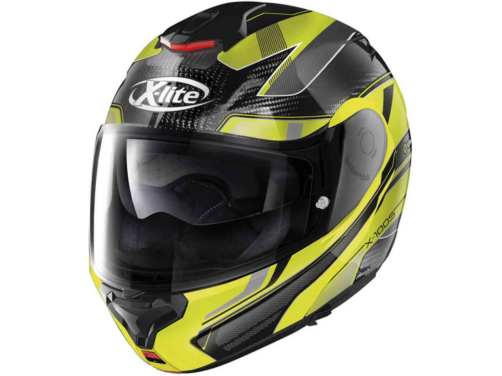 Мотошлем NOLAN X-1005 ULTRA CARBON Powertrain N-Com 39, черно-желтый, XS