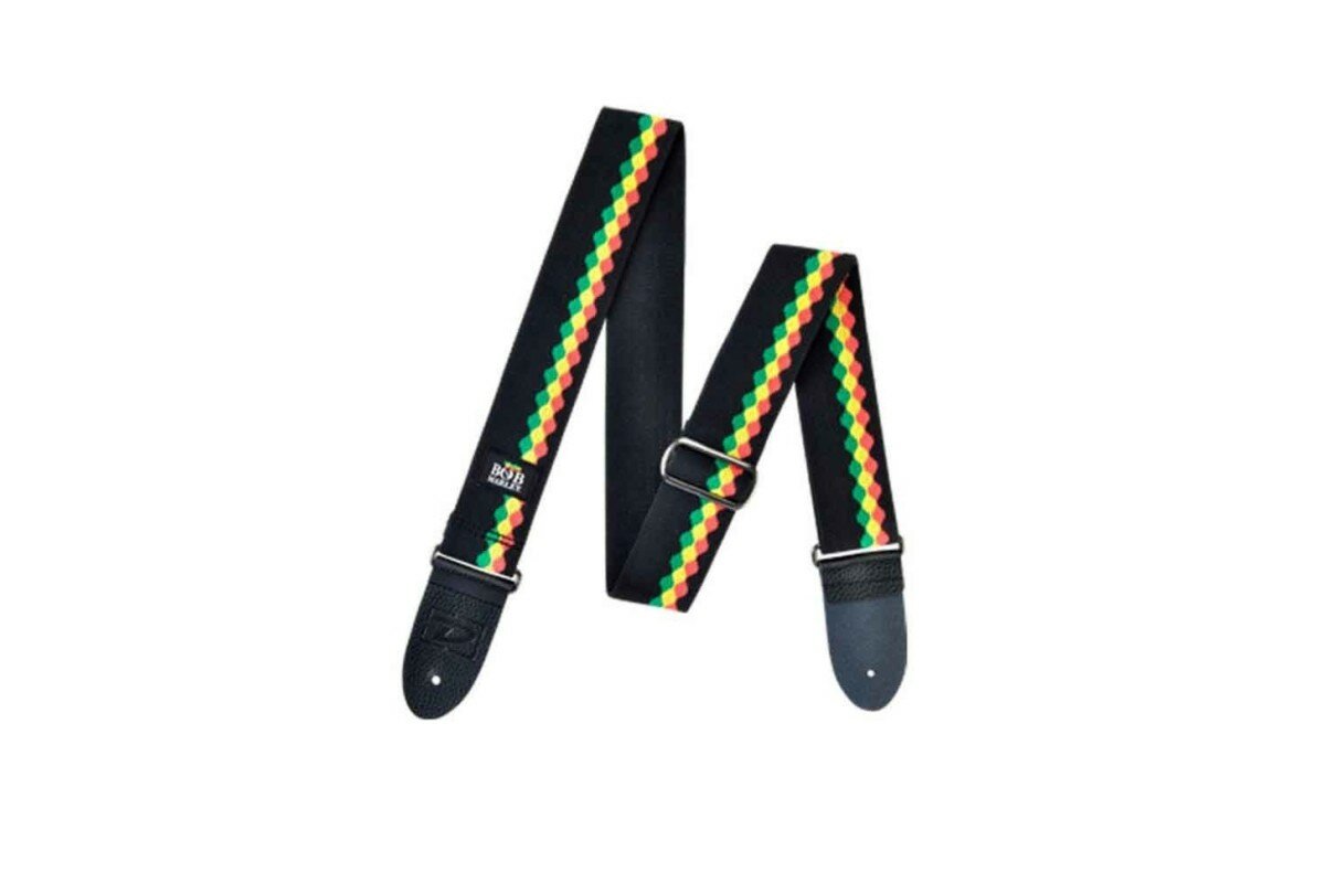 Dunlop BOB02 Marley Hacky Sack Black Cotton ремень гитарный Bob Marley Hackey Sack