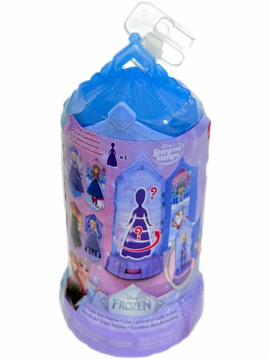Кукла Disney Frozen Кукла-сюрприз с мини-замком, с вращающимся механизмом раскрытия, Холодное сердце