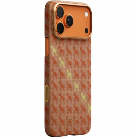 Чехол Pitaka Ultra-Slim Case (PitaTap) Amber для iPhone 17 Pro, Оранжевый (HR1701P)