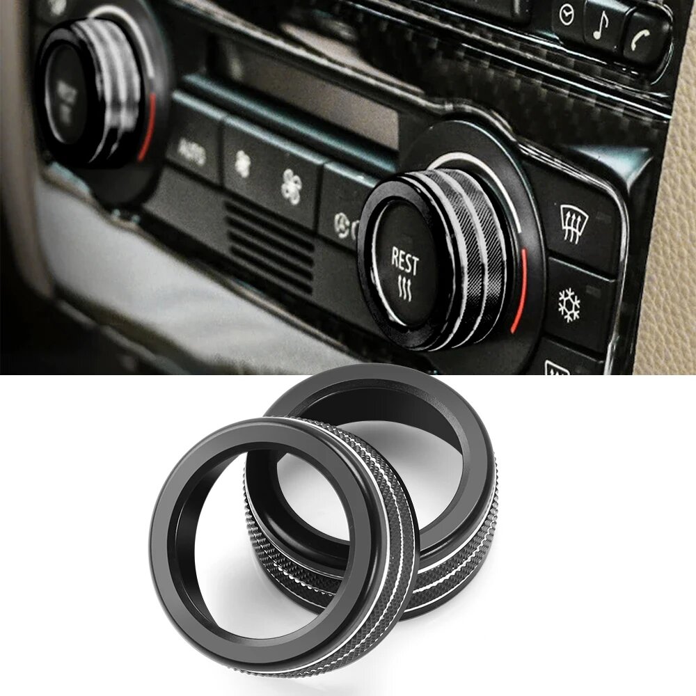 2 шт, ручки кондиционера для BMW E90 E91 E92 E93, черные