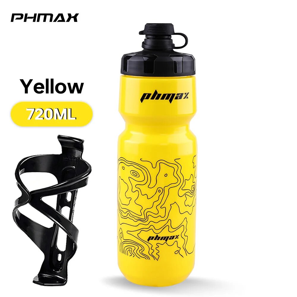PHMAX Велосипедная бутылка для воды 720 мл Желтый, Yellow-T