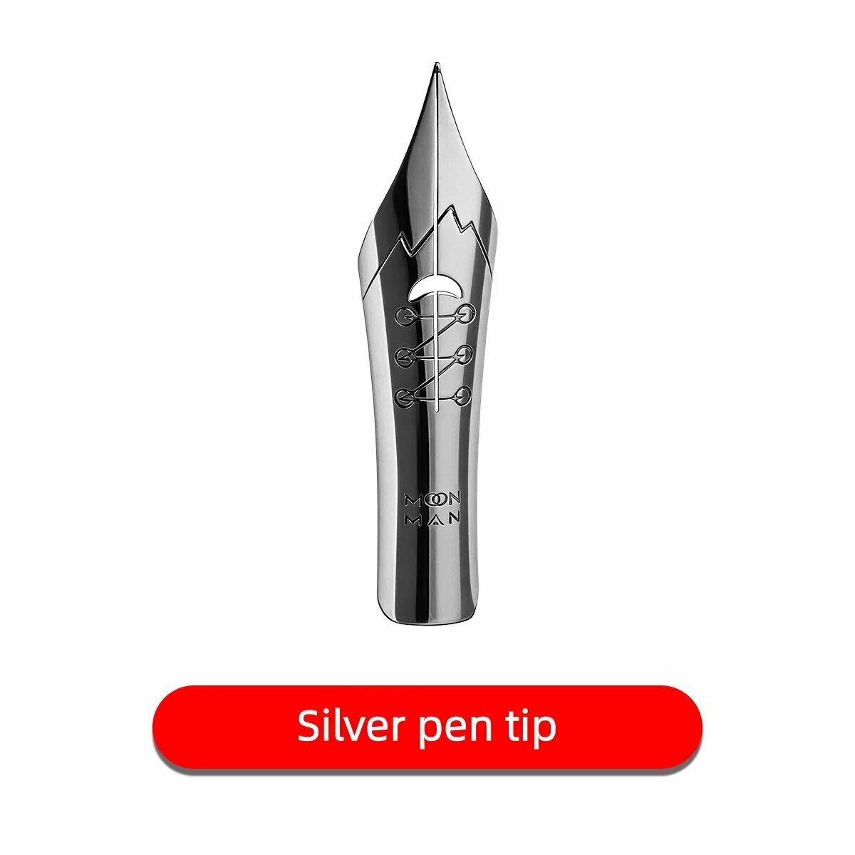 Наконечники для каллиграфии MAJOHN Flower Style English Soft Elastic P136-P139 Silver pen tip