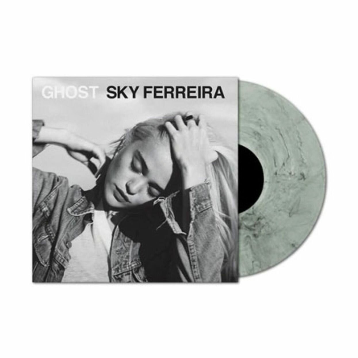 Виниловая пластинка Sky Ferreira - Ghost, Vinyl, 12", 45 RPM, EP, Clear With Black Smoke, Spectral Swirl /> New