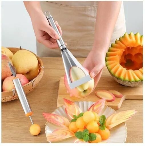 Нож для карвинга для фигурной резки фруктов и овощей,2pc