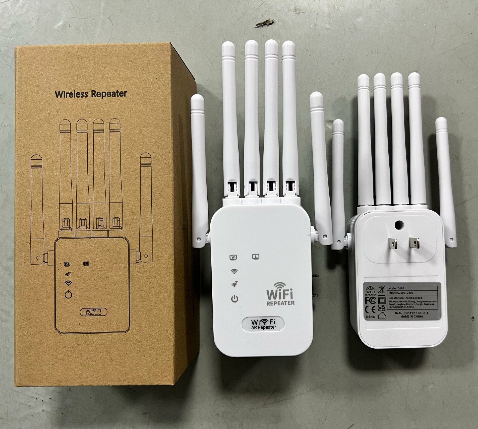 Усилитель сигнала Wi-Fi с шестью антеннами, расширитель беспроводной сети, усилитель сигнала Wi-Fi
