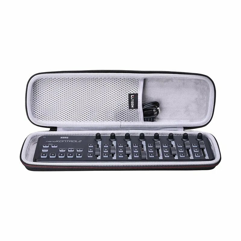 LTGEM Жесткий чехол из ЭВА для Korg nanoPAD2 Slim Line USB MIDI контроллера, Сумка для хранения (Только чехол!)