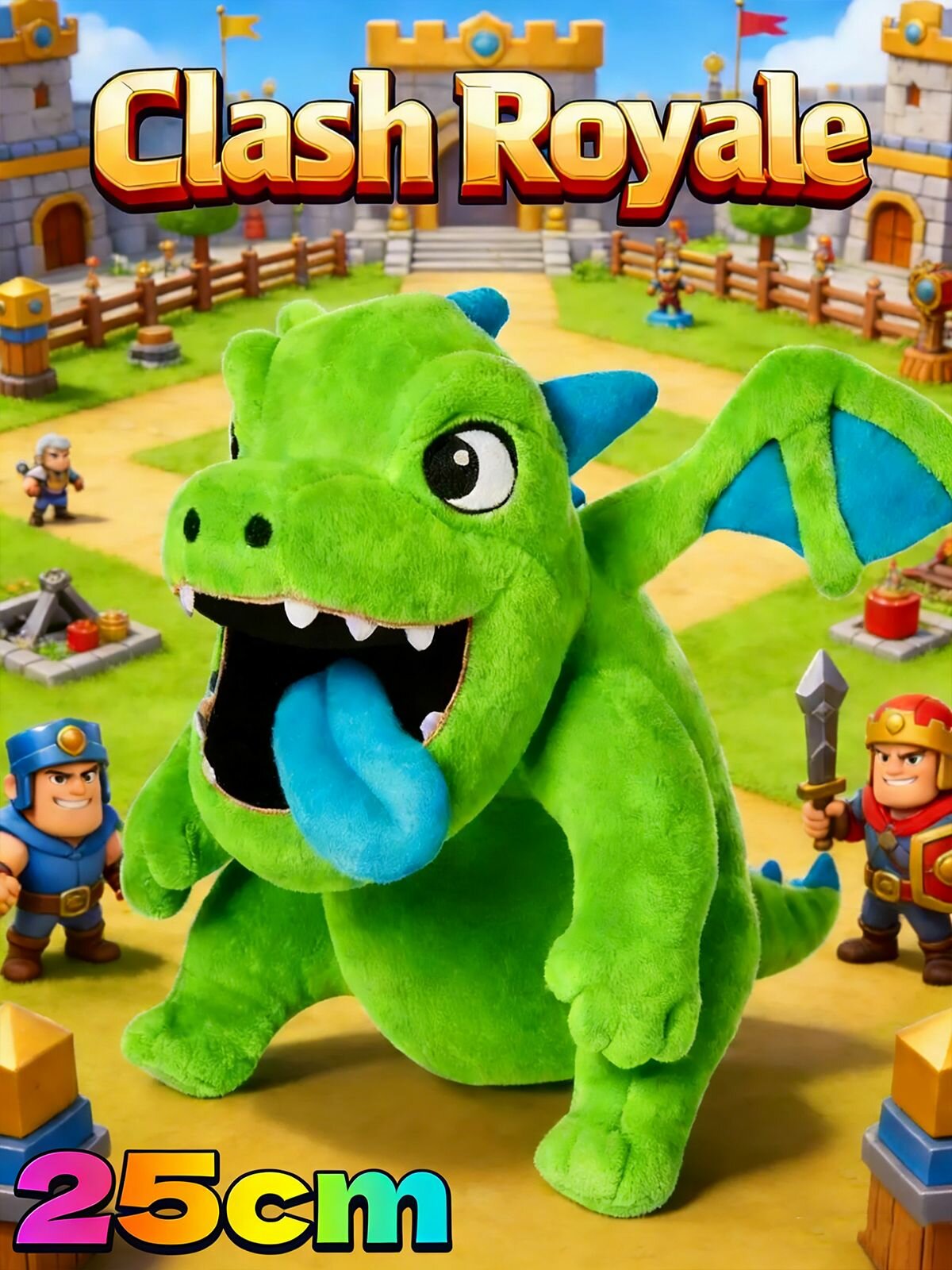 Серия Clash Royale (Clash of Clans)Бревно, Маленький дракон 25cm