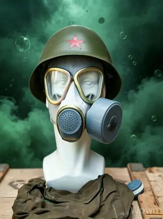 Купить ретро противогаз 69 типа - советский стиль, винтажный военный аксессуар