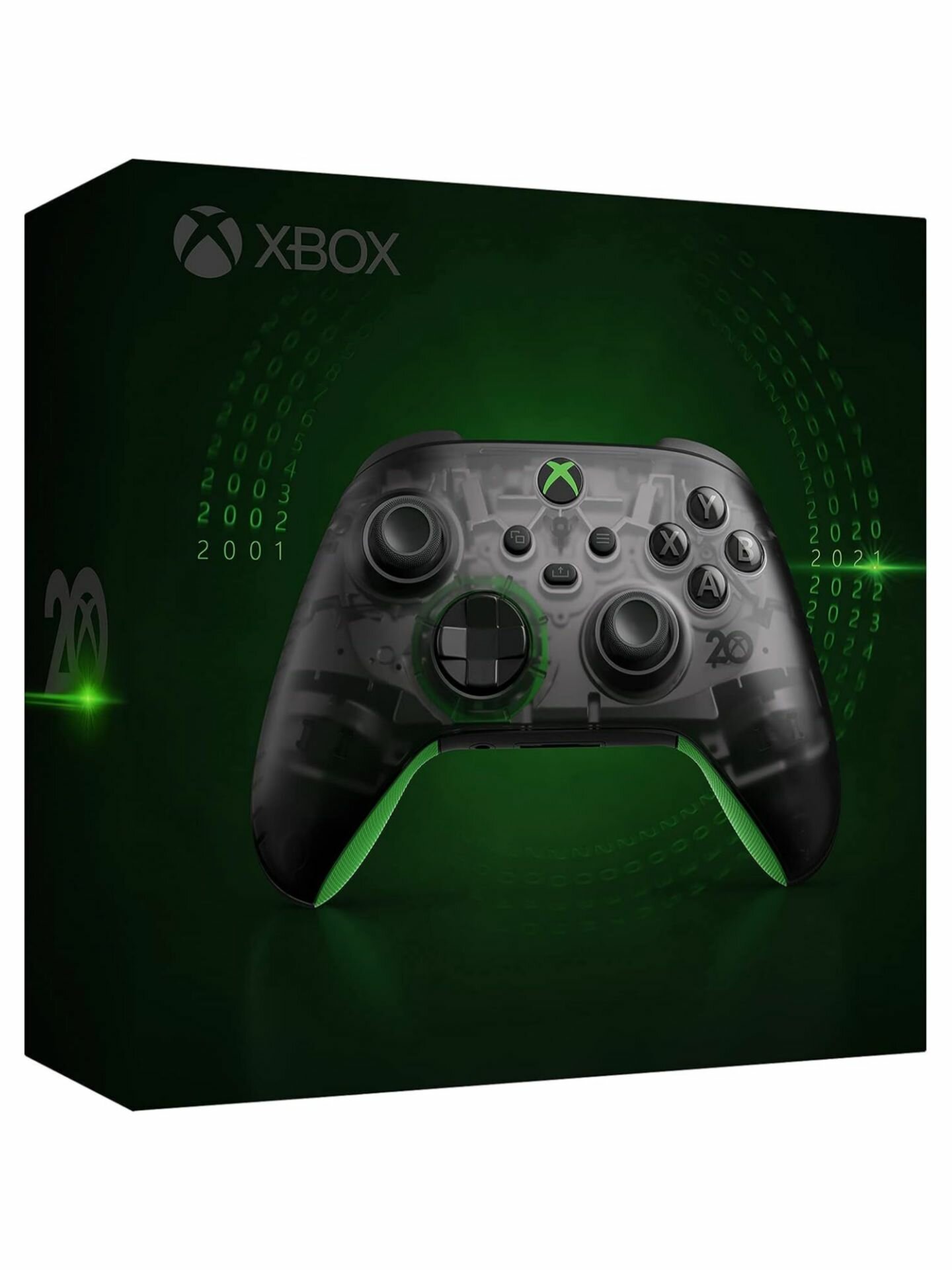 Геймпад беспроводной для Xbox One, Series X/S, с Bluetooth, 20th Anniversary, прозрачный черный, 4 ревизия