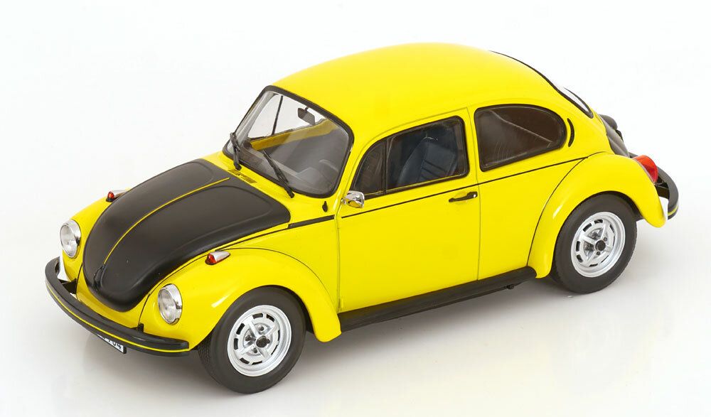 Модель коллекционная NOREV Vw käfer 1303 s 1973 yellow matt-black / фольксваген жук желтый черный матовый