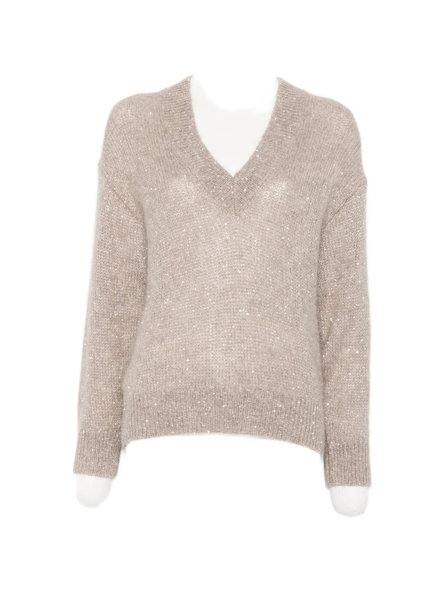 Свитер Sequin-embellished V-neck sweater
