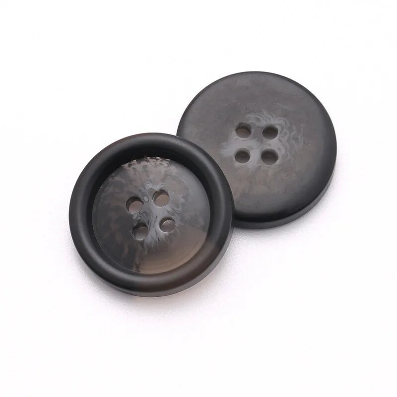 Пластиковые пуговицы ZheHui чёрные 10 штук Черный, 10pcs 23mm, 26