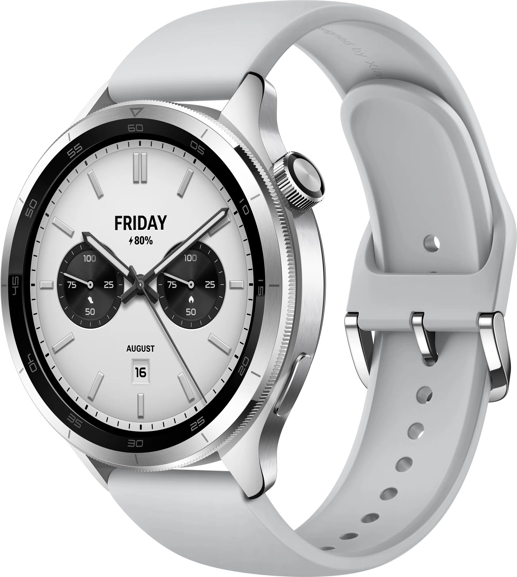 Умные часы Xiaomi Watch S4, AMOLED, GPS, 5ATM, серебристый (BHR9197GL)