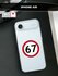 Чехол на Apple iPhone Air / Айфон Айр с принтом Знак 67, прозрачный