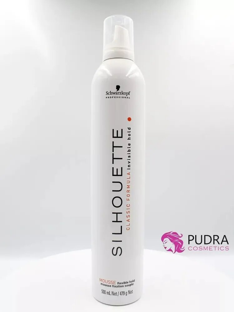 Мусс мягкой фиксации SILHOUETTE белый, 500 мл