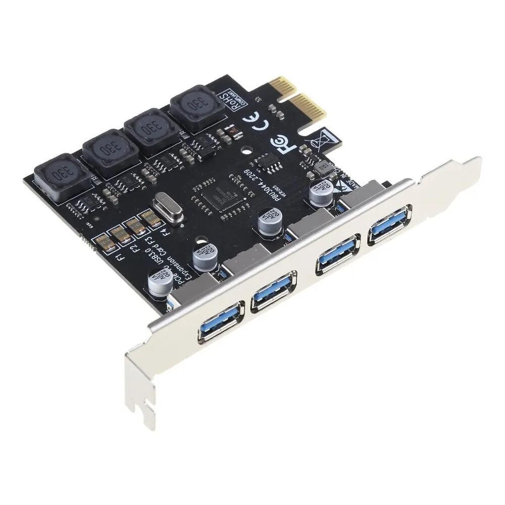 PCI-E USB 3.0 адаптер (4 порта)