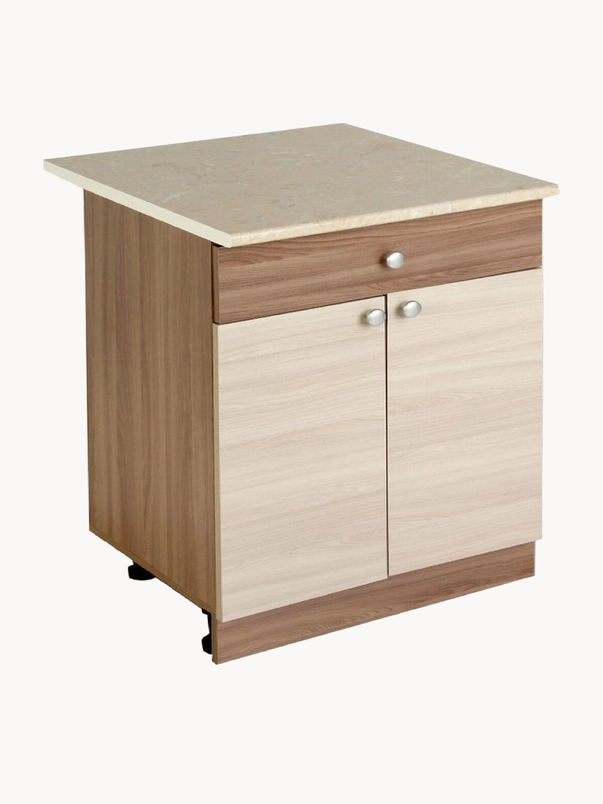 Н800-1Я нижний модуль кухня Шимо (80х60/40х85 см), Ясень шимо темный/светлый