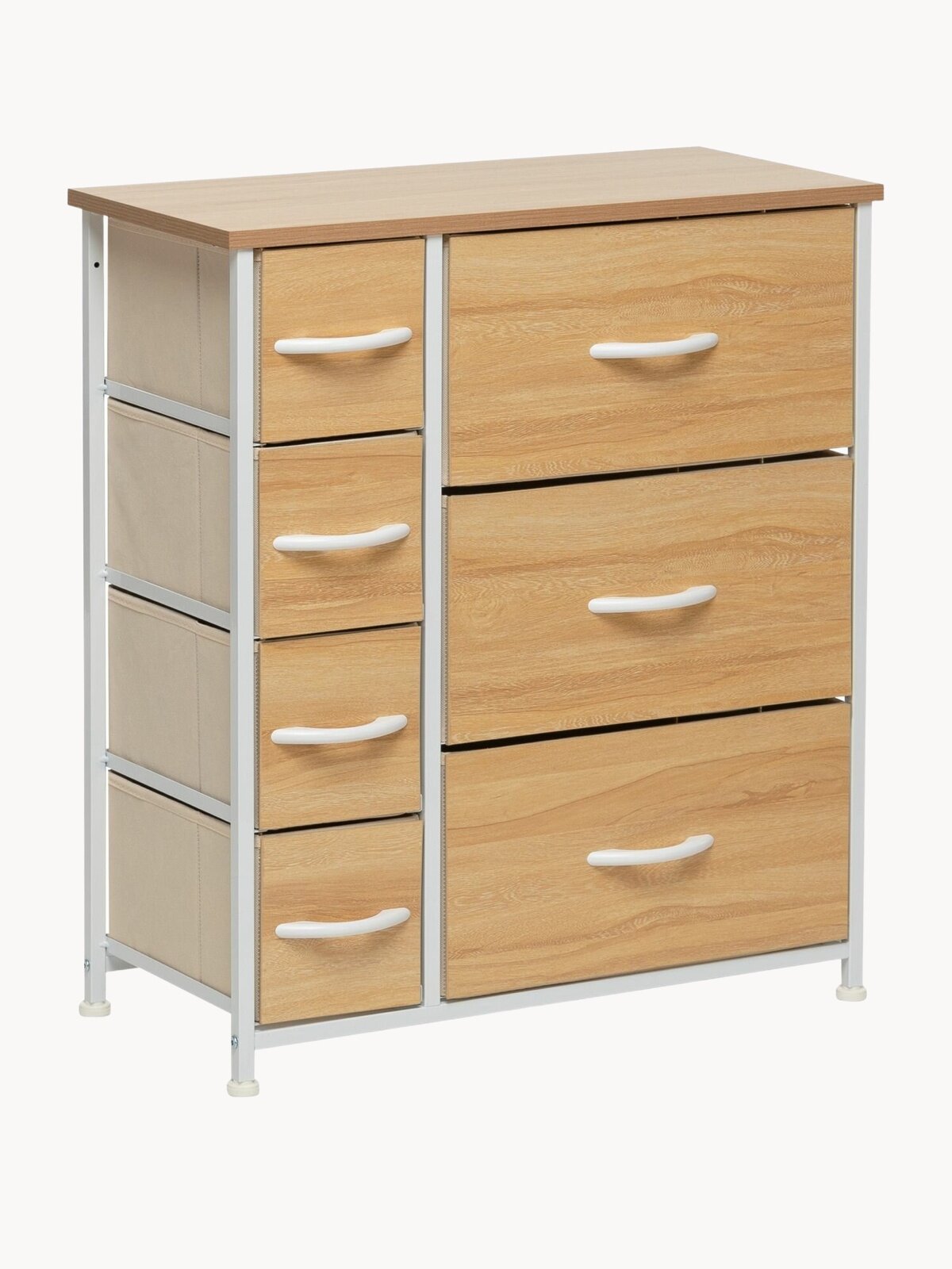 Комод с ящиками Leset Линкс для одежды, комод под телевизор 7 ящиков, дуб