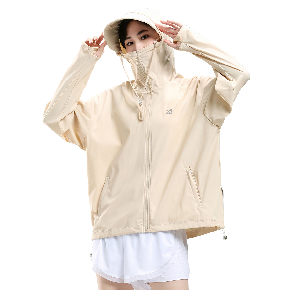 Куртка женская MIIOW 5263195 одежда от солнца, с капюшоном, 2XL EU