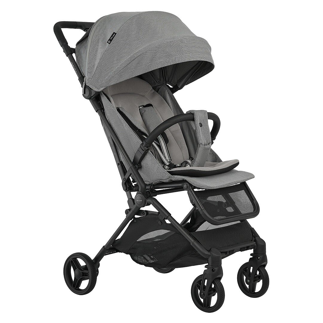 PITUSO коляска детская PERA Plus (прогулочная) Horizon Grey/рама carbon/PU