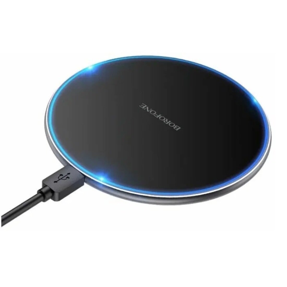 Беспроводная зарядка Borofone BQ3 Pro Ultra Slim, Type-C, черный