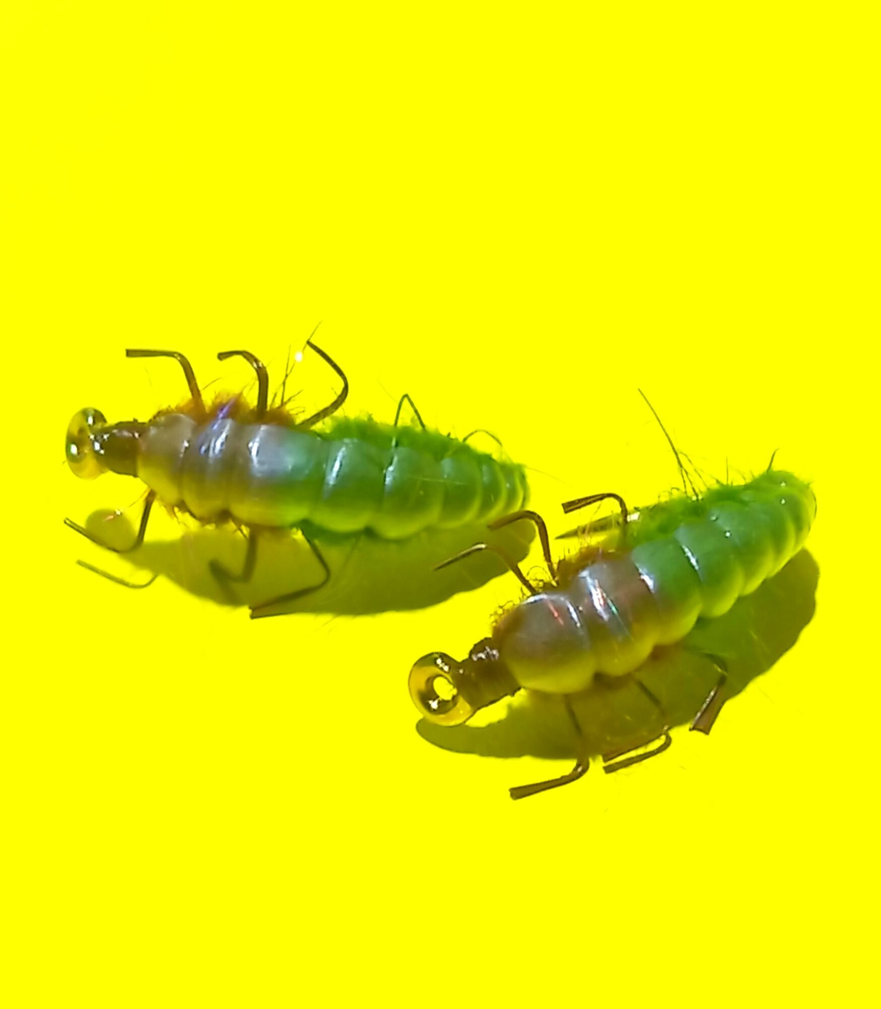 Мушка рыболовная Ручейник. 2 штуки.