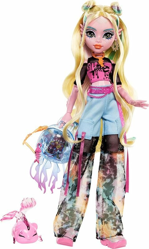 Кукла Monster High Лагуна Блю с питомцем перевыпуск Lagoona Blue 3G