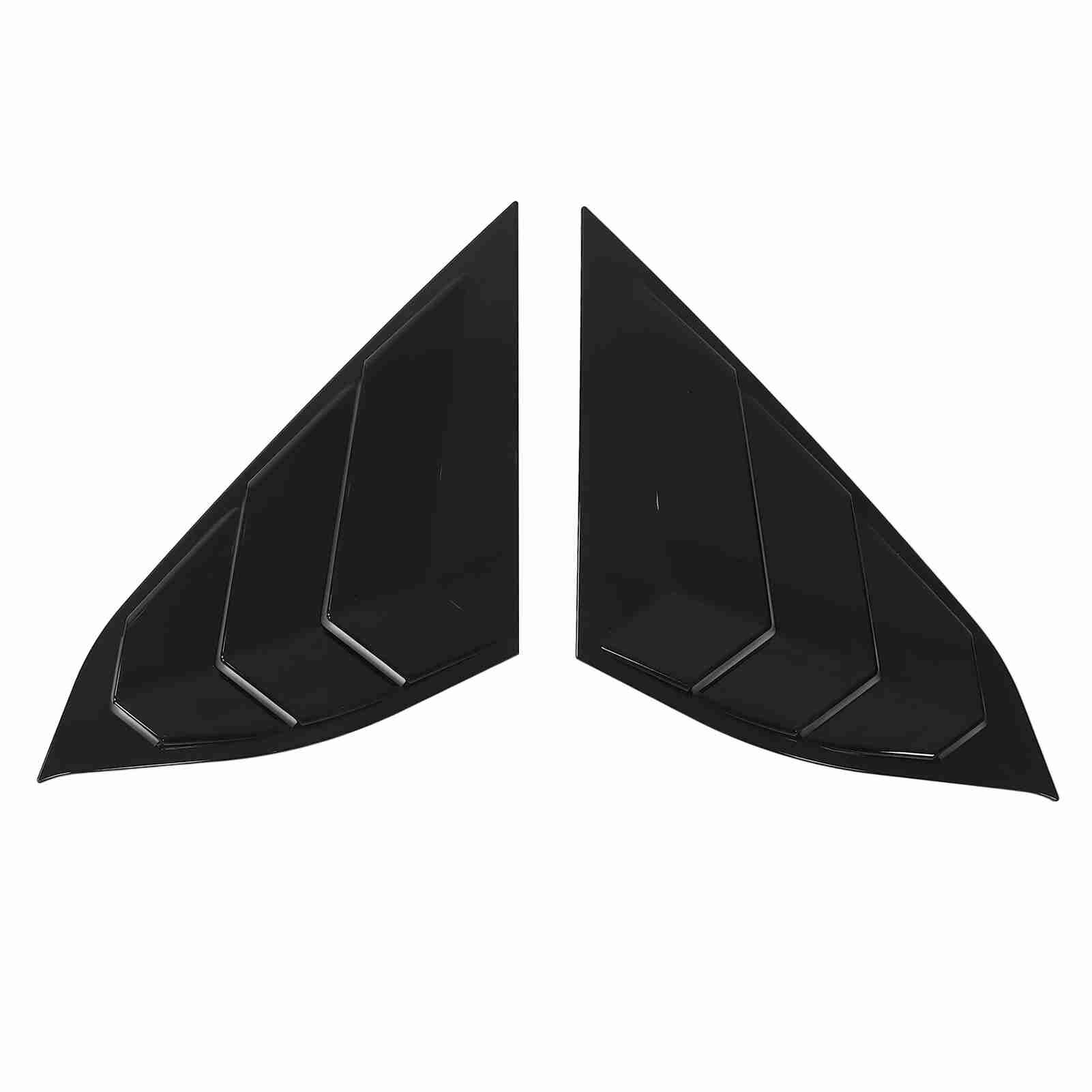 2pcs/Set Car заднее боковое окно Лувер жалюзи глянцевая черная замена для Accord 2018–2021