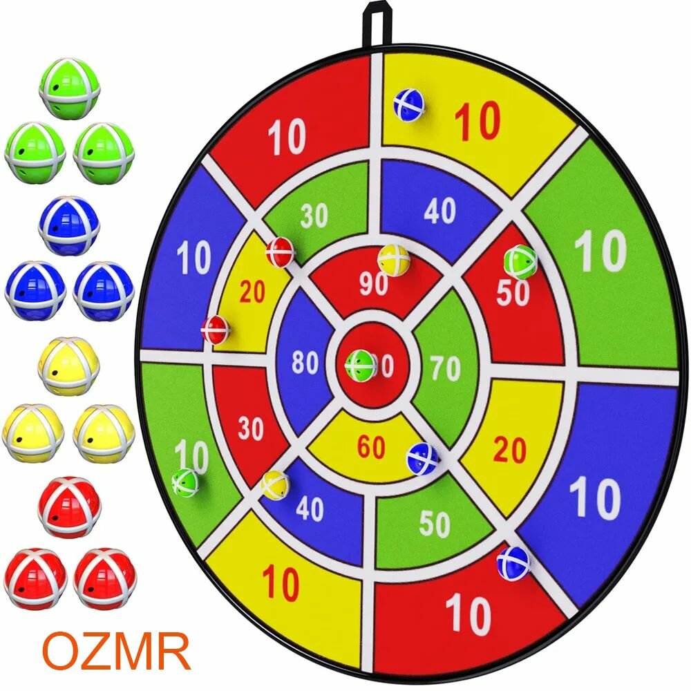 Дартс детский с мячиками 8 шт на липучках и крючкомwj-pty250921-G
