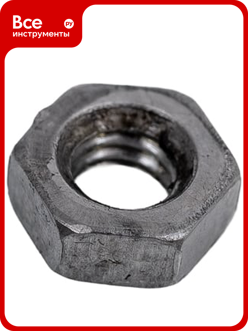 Гайка Крепежная техника с шестигранной головкой черная ГОСТ 5915-70 М4 (2500 шт) 600098 БК, 4 мм