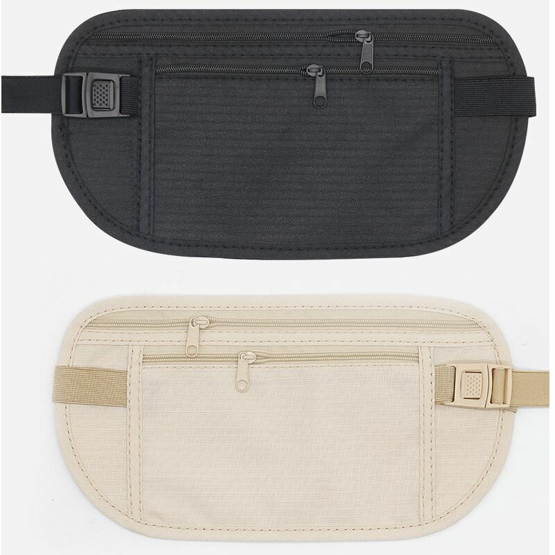 Противокражная поясная сумка, плотно прилегающая и незаметная, для защиты от краж во время путешествий за границу, бега, занятий спортом, сумка для паспорта, дорожный кошелек для мужчин и женщин.