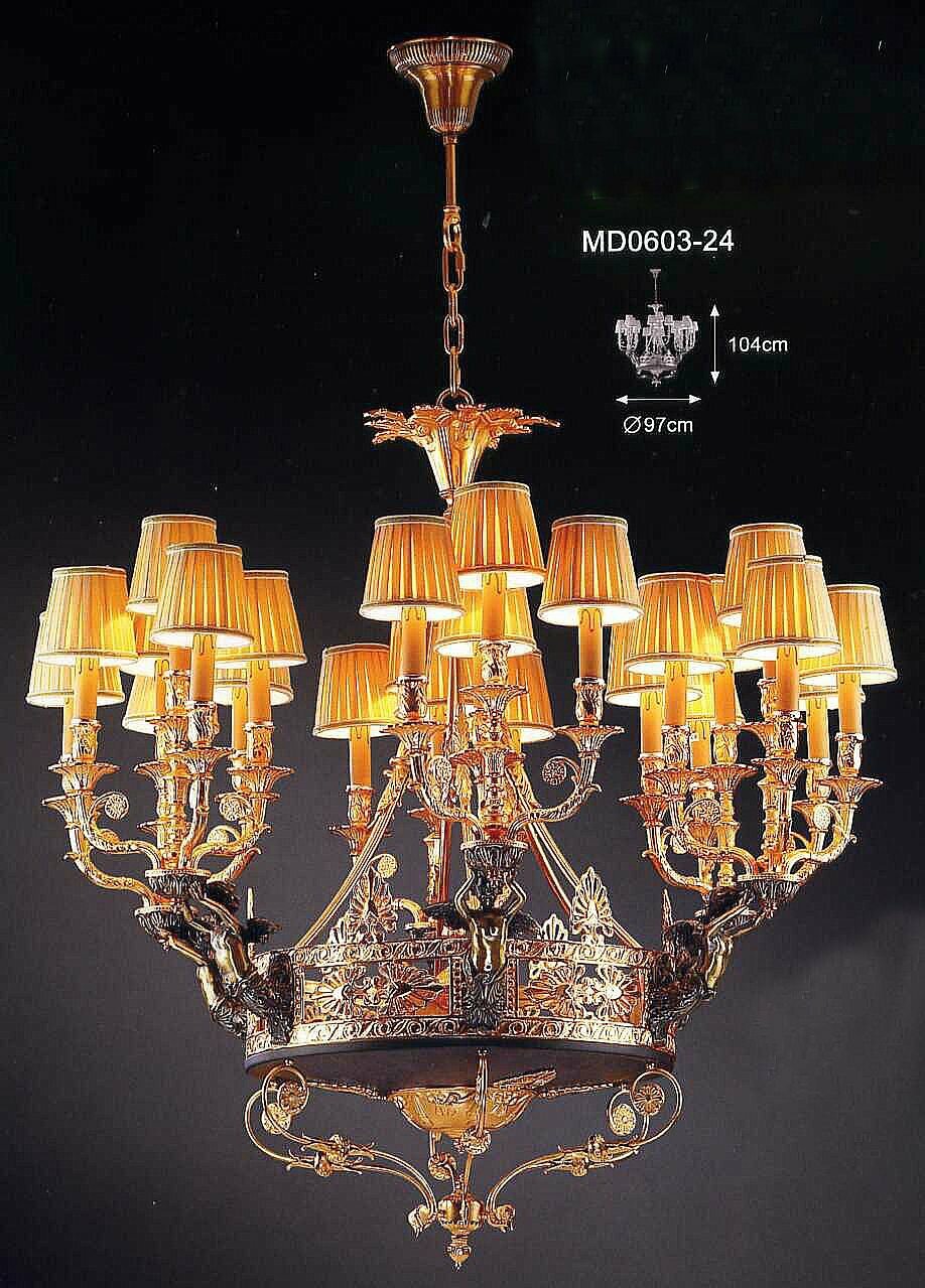 Люстра премиум из латуни, 0603-24