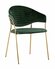 Стул Эвита STOOL GROUP зеленый, ткань, металл, мягкое сиденье, с подлокотниками