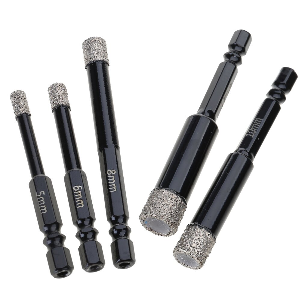 Сверло для стекла и мрамора с шестигранным хвостовиком для монтажа труб, проводов и осветительных приборов.