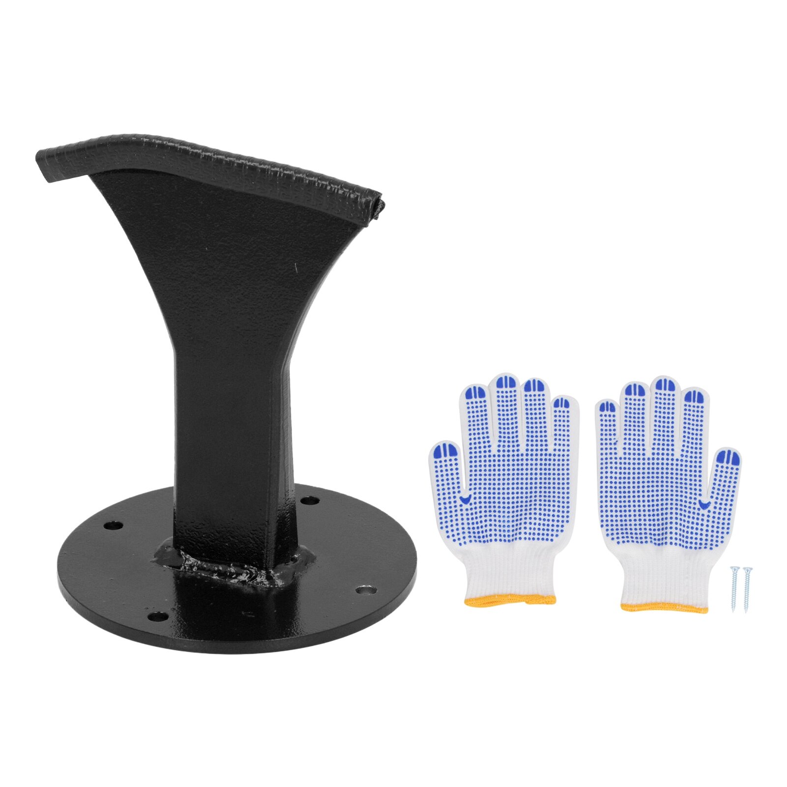 Ручной дровокол из кованой стали для каминов и печей, черный.