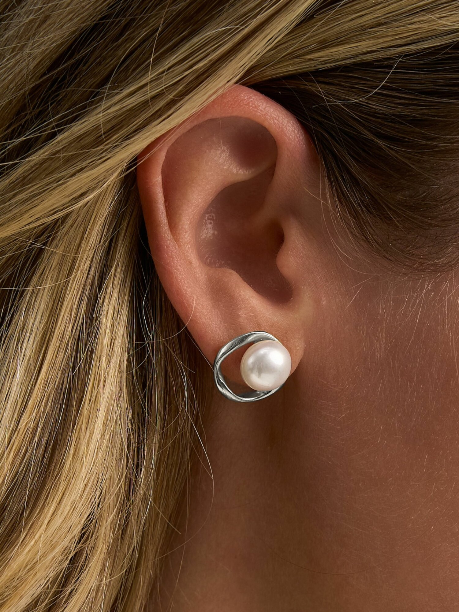 Серьги, жемчуг имитация