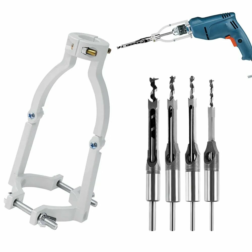 Адаптер для сверла с квадратным отверстием – совместим с различными дрелями