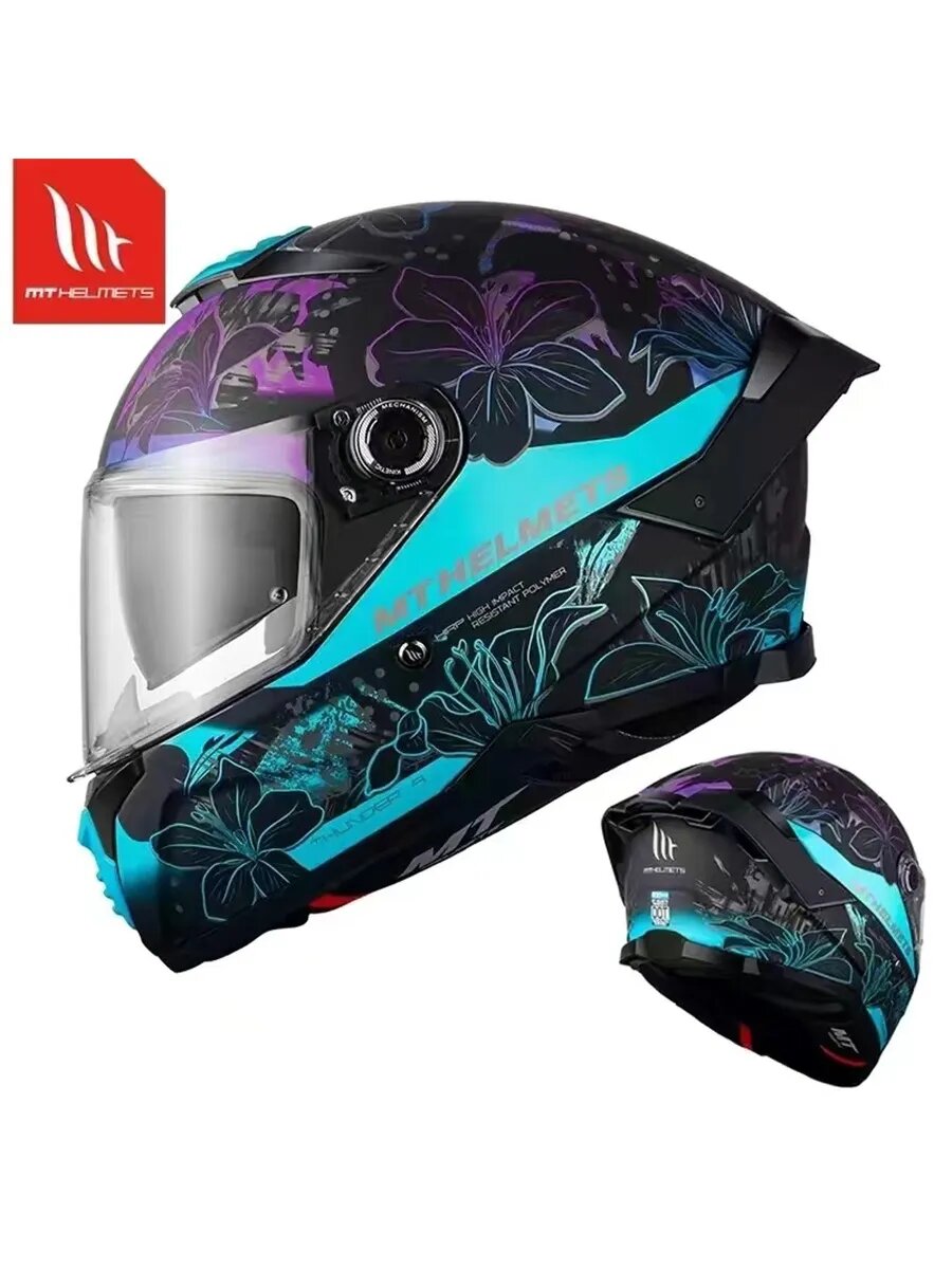 MTHELMETS Top 4 Мотоциклетный шлем с двойной линзой