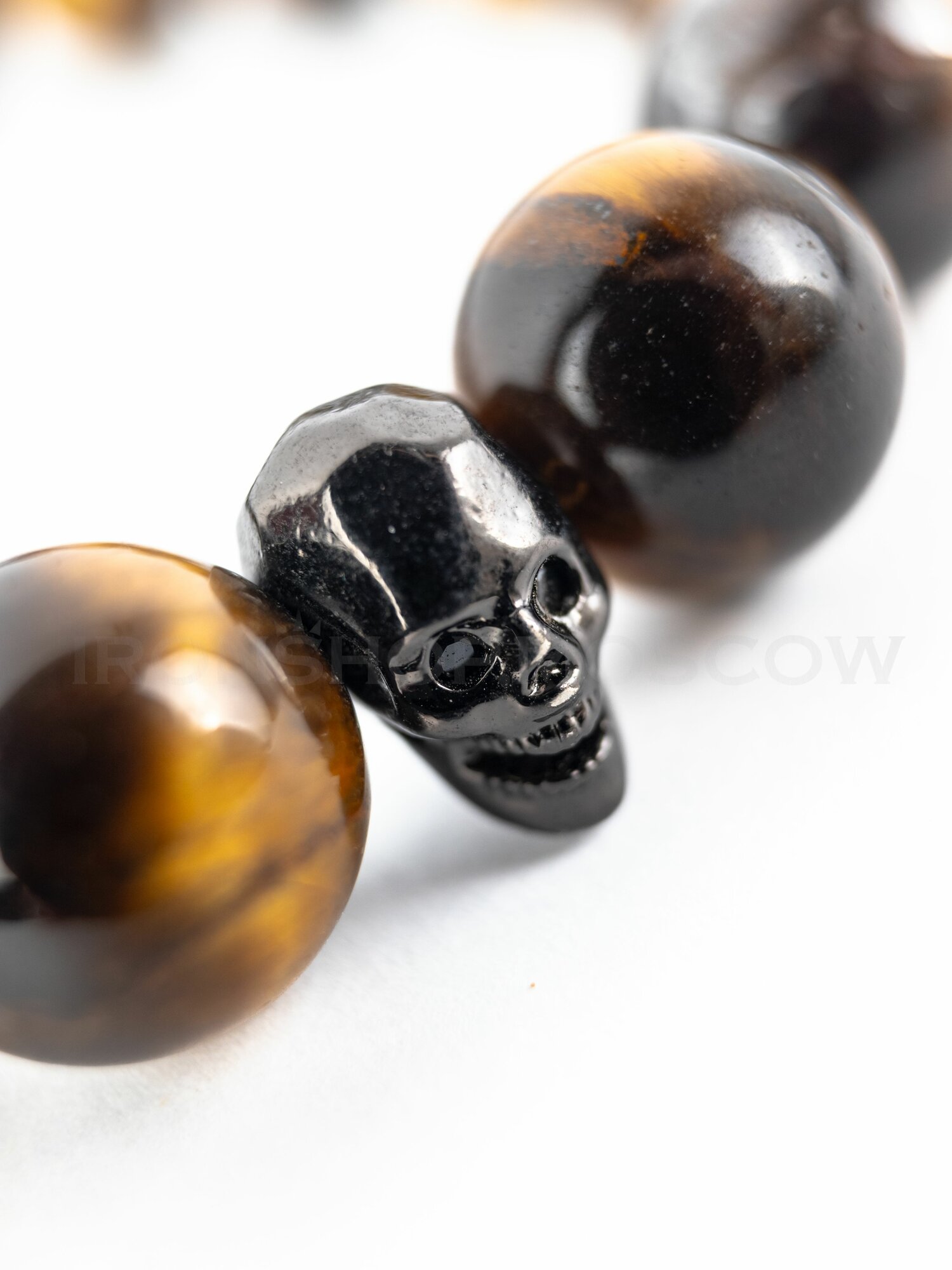 Браслет, металл, тигровый глаз