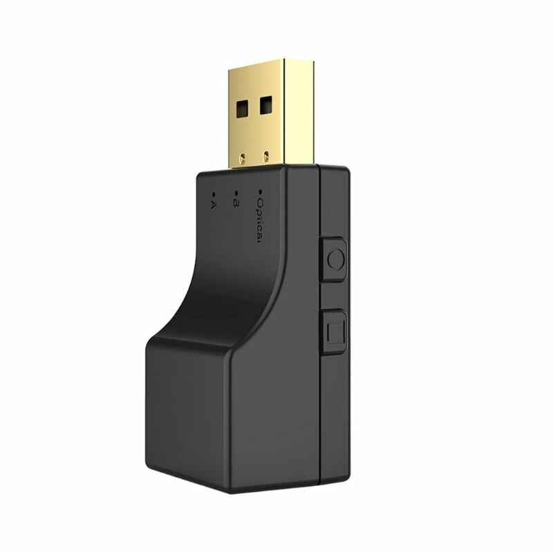 BT5.0-встроенный передатчик USB + оптическая передача 2 в 1 аудиопередатчик беспроводной оптический приемник простой в использовании для телевизора программный обзор компьютерного набора