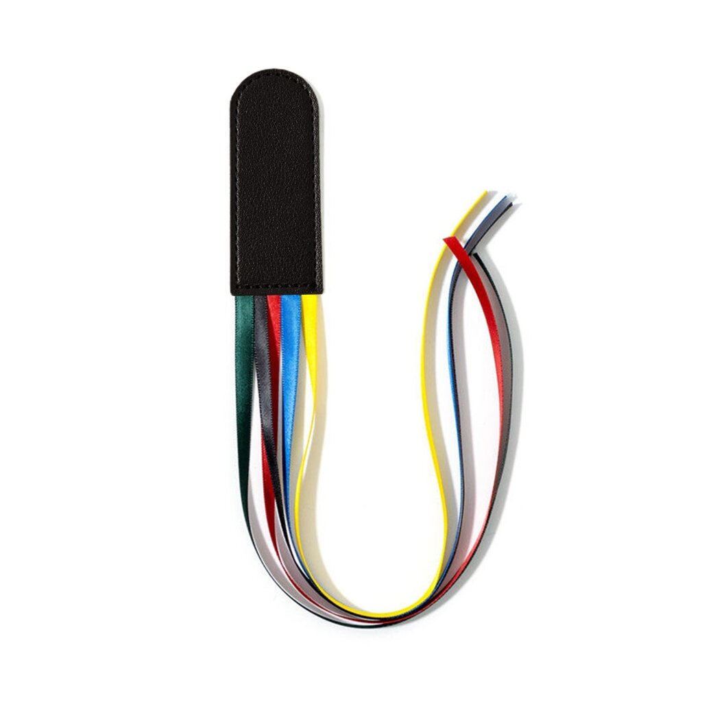 Креативные маркеры страниц, ленточные закладки, кожаные закладки с 5 цветными лентами