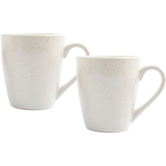 Набор кружек Anna Lafarg Viveiro 2 шт, 350 мл, керамика, молочный в крапинку (ANLAF-021225)