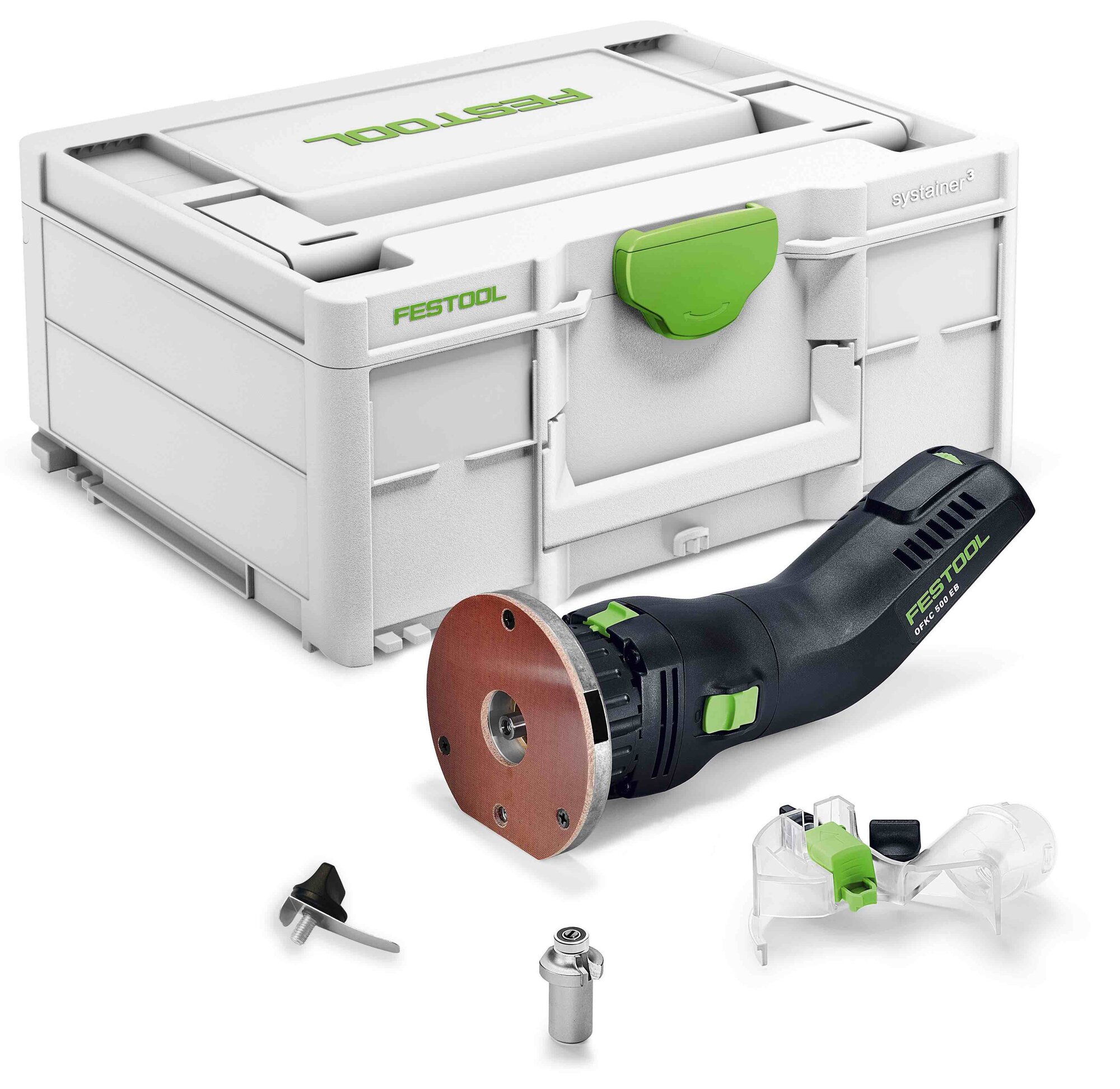 Аккумуляторный кромочный фрезер Festool OFKC 500 R3 EB-Basic