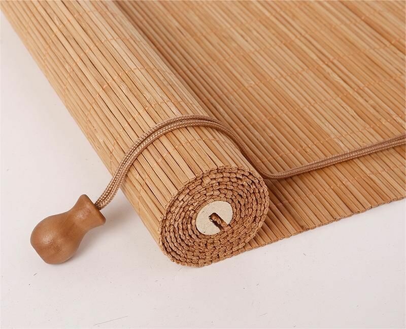 Бамбуковая рулонная штора на окно натуральный, Подходит для террас, веранд, балконов, уединенных мест и вентиляции.