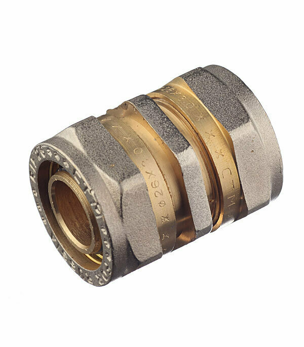 Соединитель Frap, для металлопластиковых труб, диаметр 26мм, цанговый