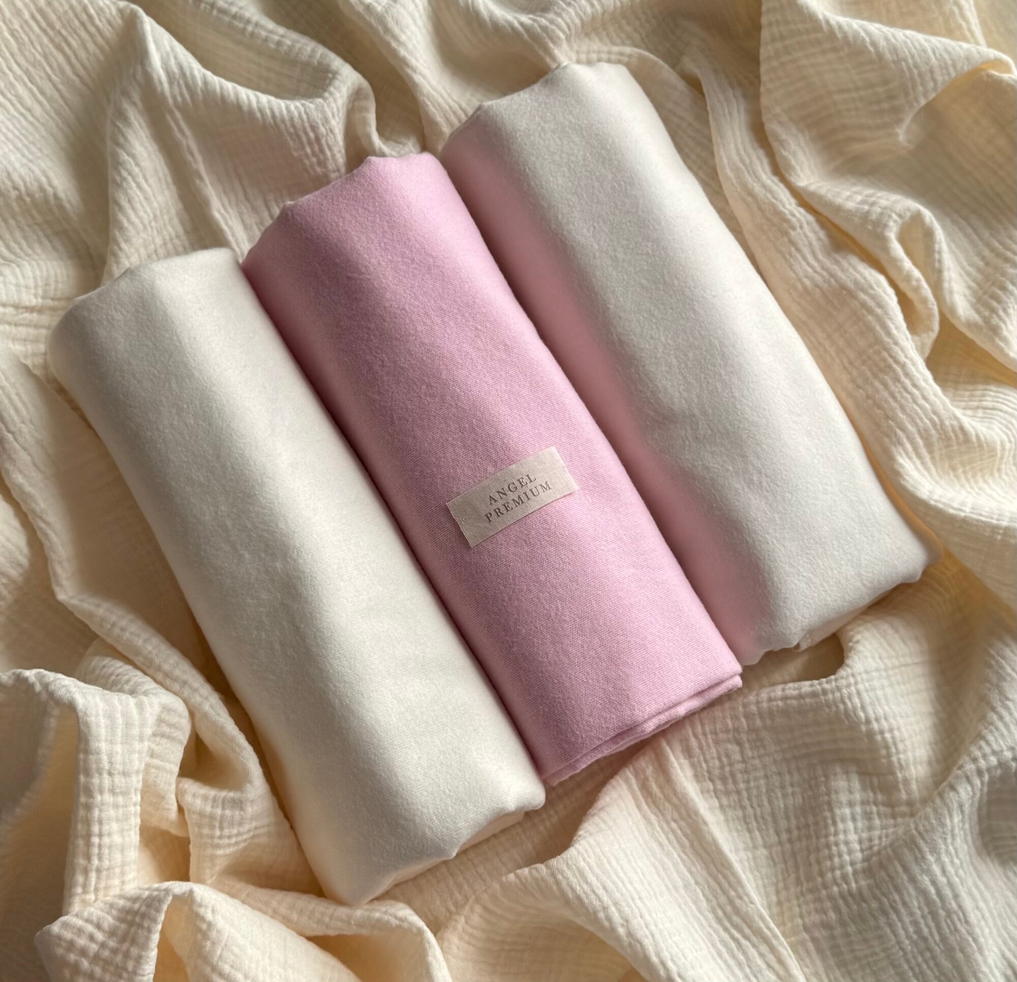 Набор больших фланелевых пеленок ANGEl PREMIUM